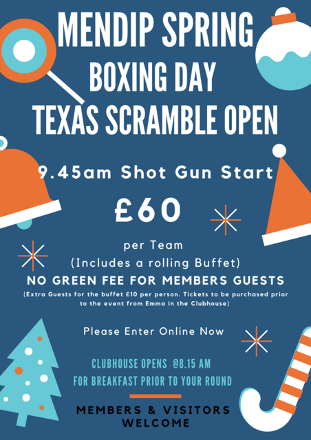 Boxing Day Texas Scramble - Competition Details